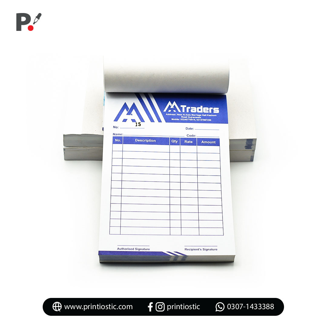 10 Bill Book A5, 4C (80gm Paper) - Printiostic