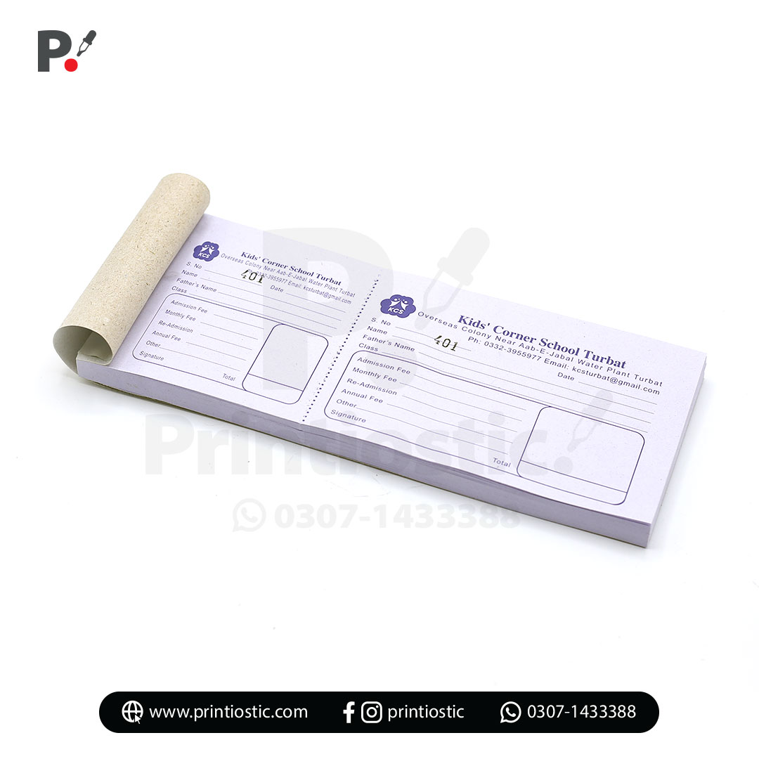 Customized Receipt Book Online