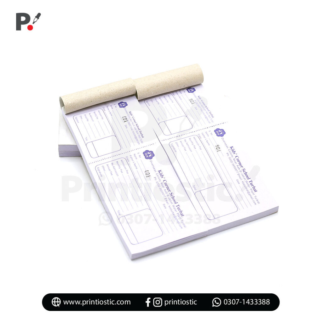 Customized Receipt Book Online
