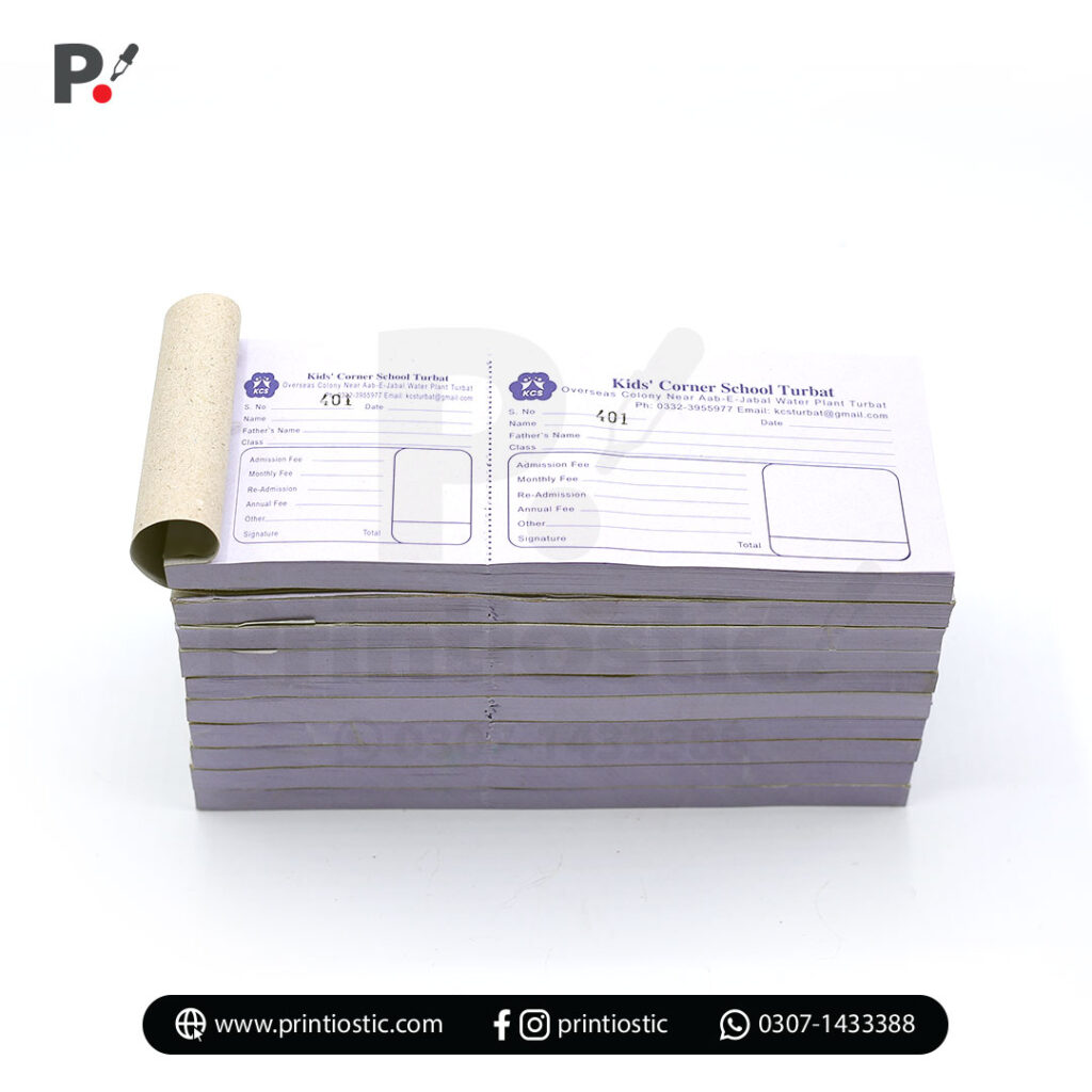 Customized Receipt Book Online